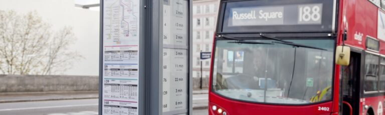 London bus stops get interactive with electronic paper - Visionect