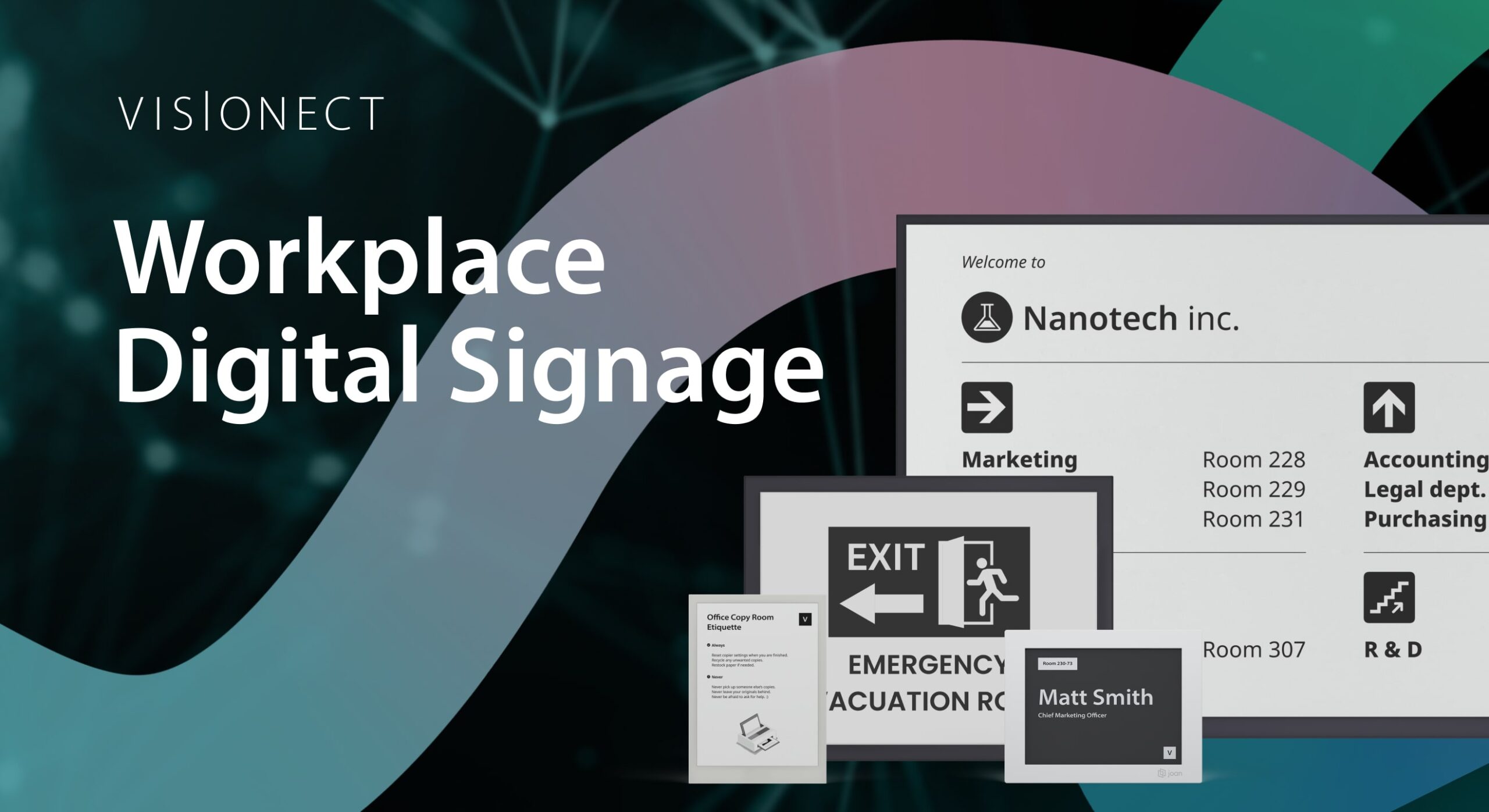 How Workplace Digital Signage Enhances Engagement - Visionect